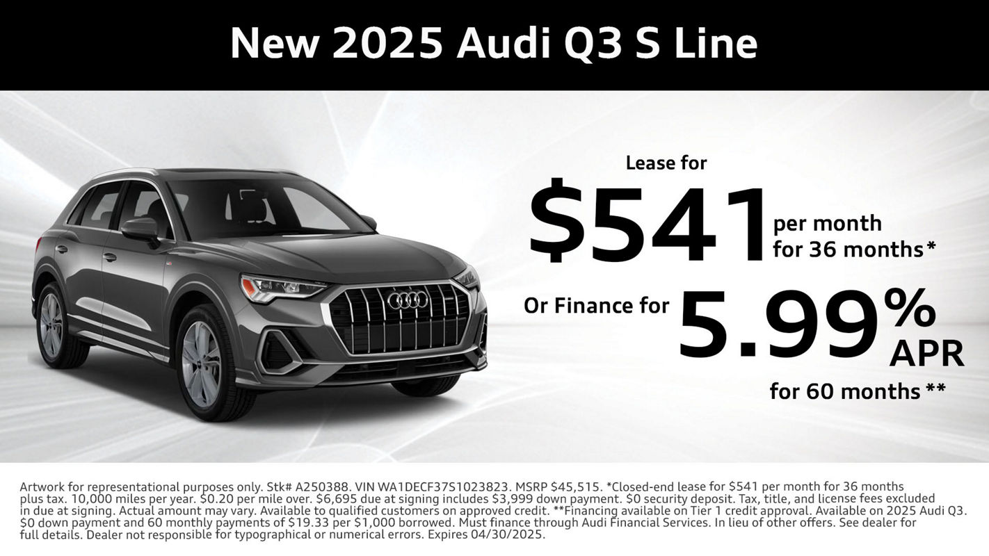 Audi Lease Specials & Deals in Mission Viejo, CA | New Audi Specials