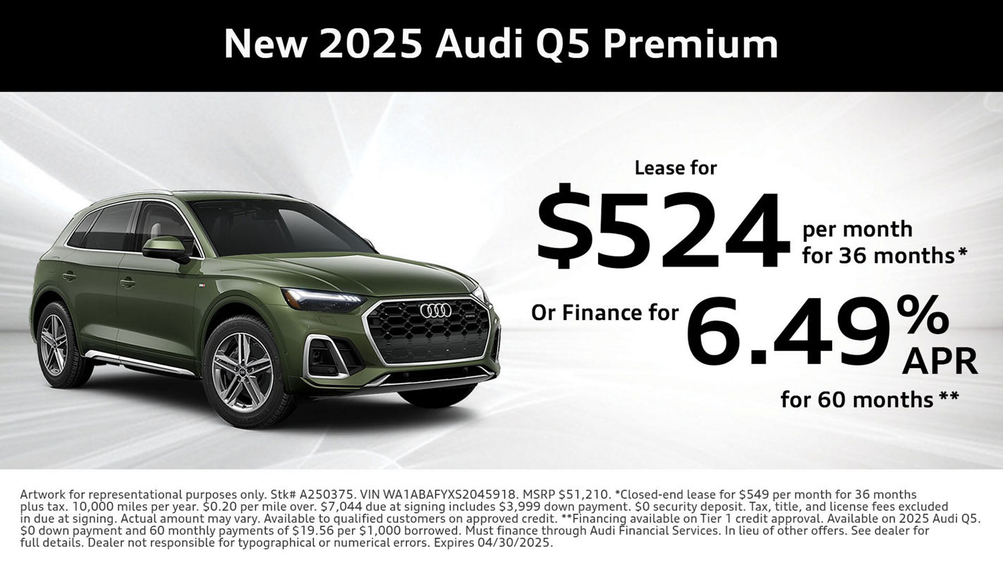 Audi Lease Specials & Deals in Mission Viejo, CA | New Audi Specials
