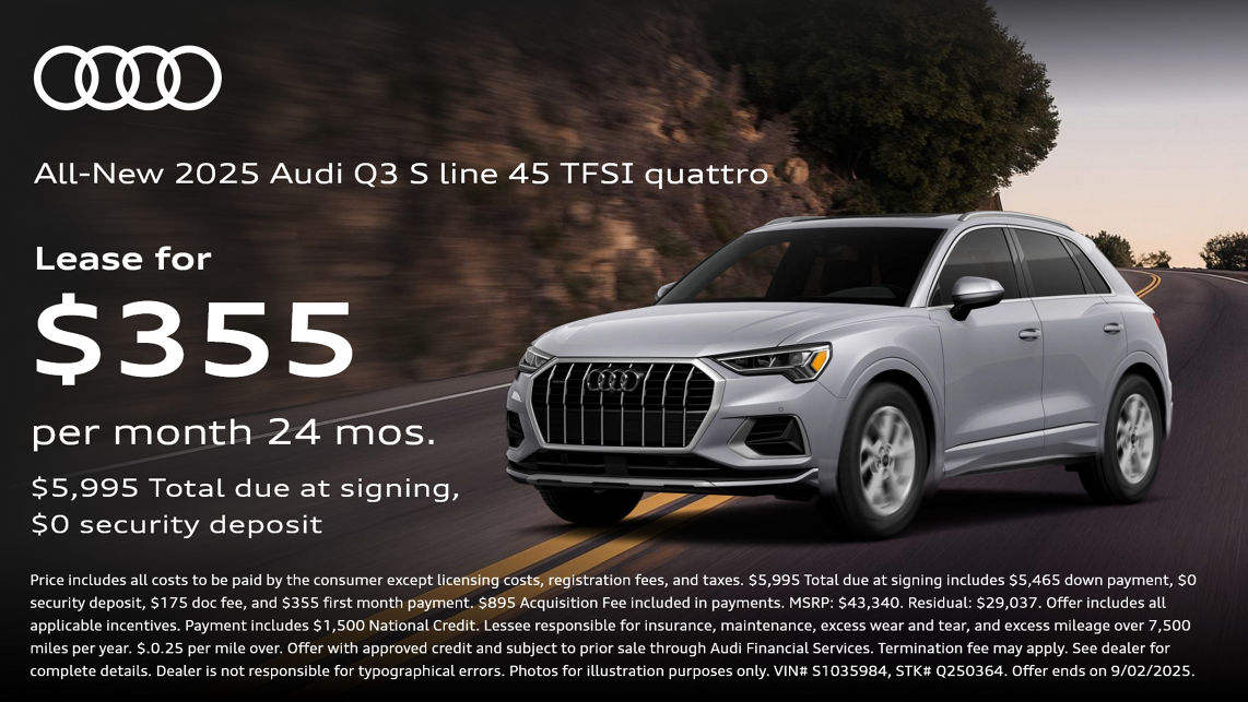 Audi Specials & Finance Offers | Audi Queens