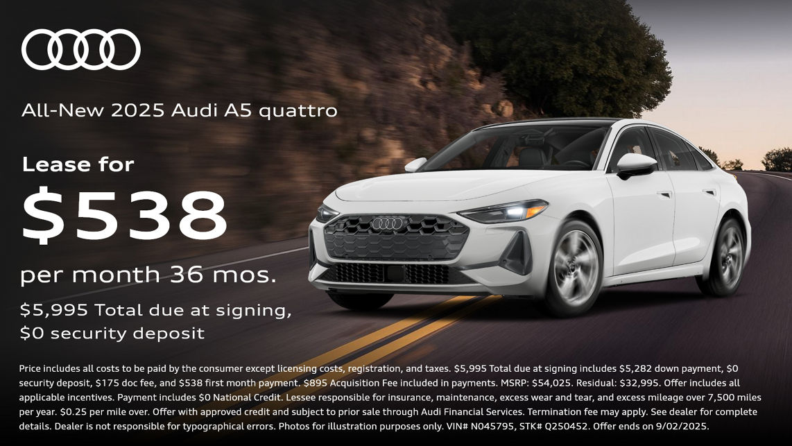 Audi Specials & Finance Offers | Audi Queens
