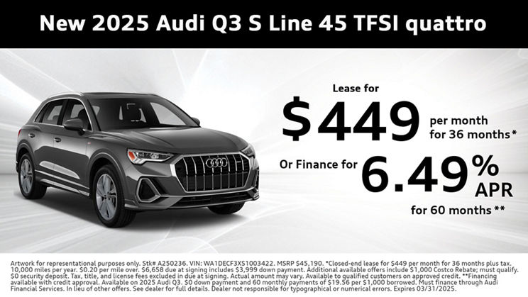 Audi Lease Specials & Deals in Mission Viejo, CA | New Audi Specials