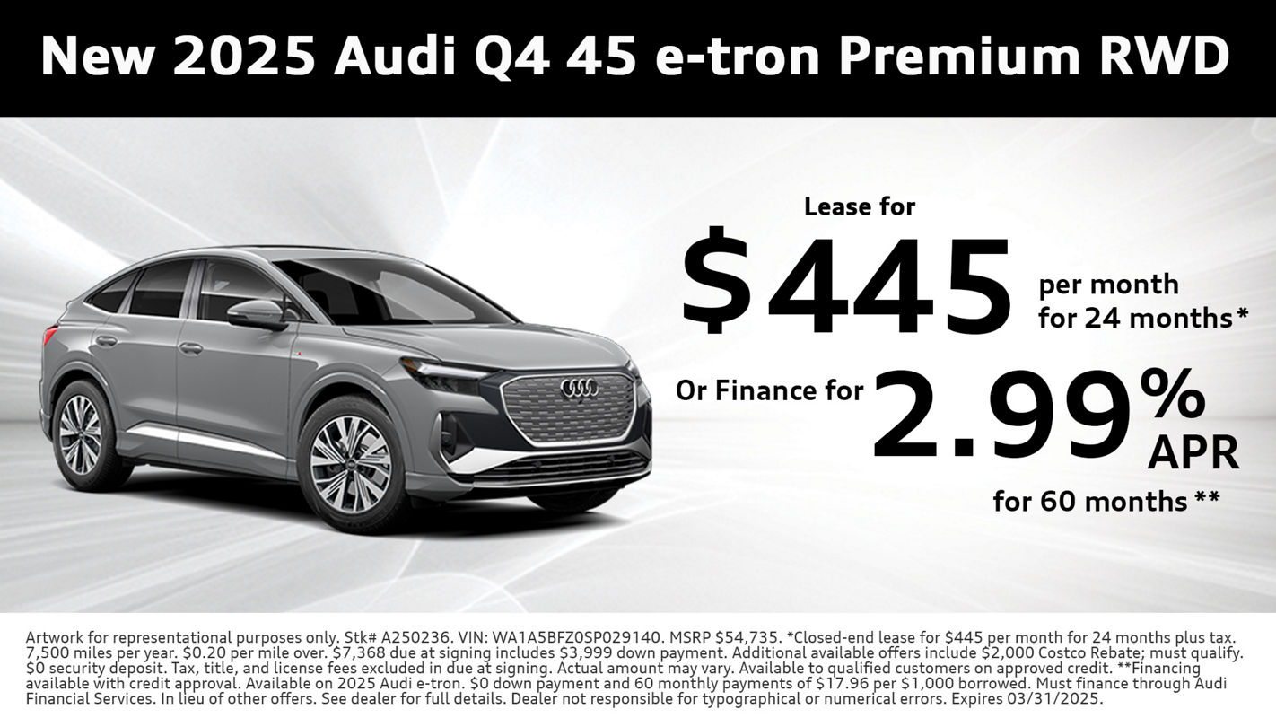 Audi Lease Specials & Deals in Mission Viejo, CA | New Audi Specials